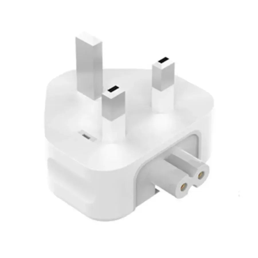 Duck Head Adapter Plug 3 Pin White
